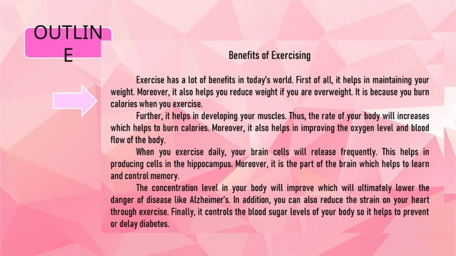 Expanding the content of an outline using notes from primary and ...