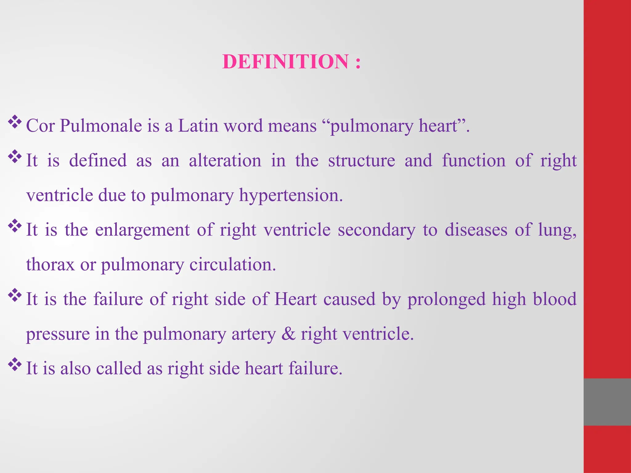 COR-PULMONALE.pptx cardiovascular disorders | PPTX