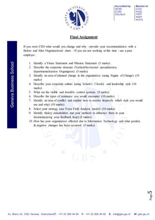 Cor 601 final assignment jeddah | DOCX