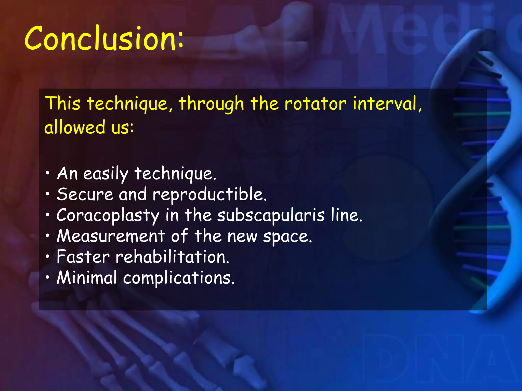 Coracoplastia, Artroscopia de hombro | PPT
