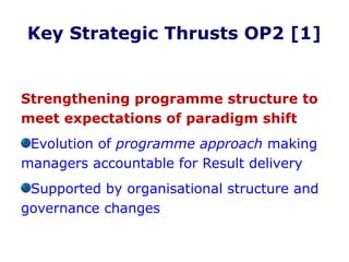 CORAF/WECARD STRATEGIC THRUSTS OF THE 2nd OPERATIONAL PLAN | PPT