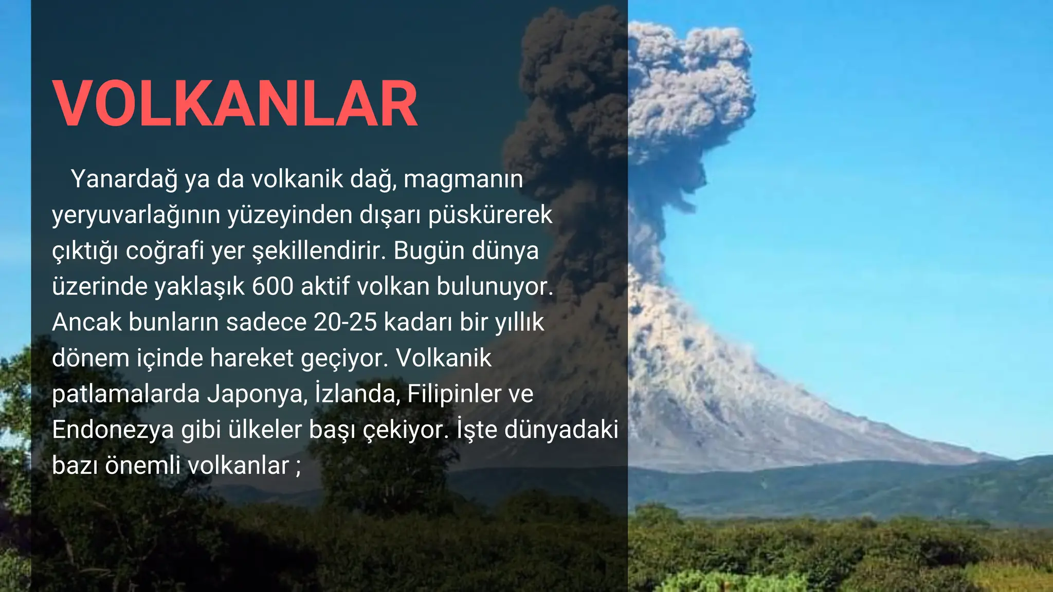 Coğrafya Performans volkanlar ve yer şekilleripptx | PPTX