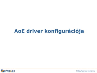 Ata-over-Ethernet és Coraid | PPT