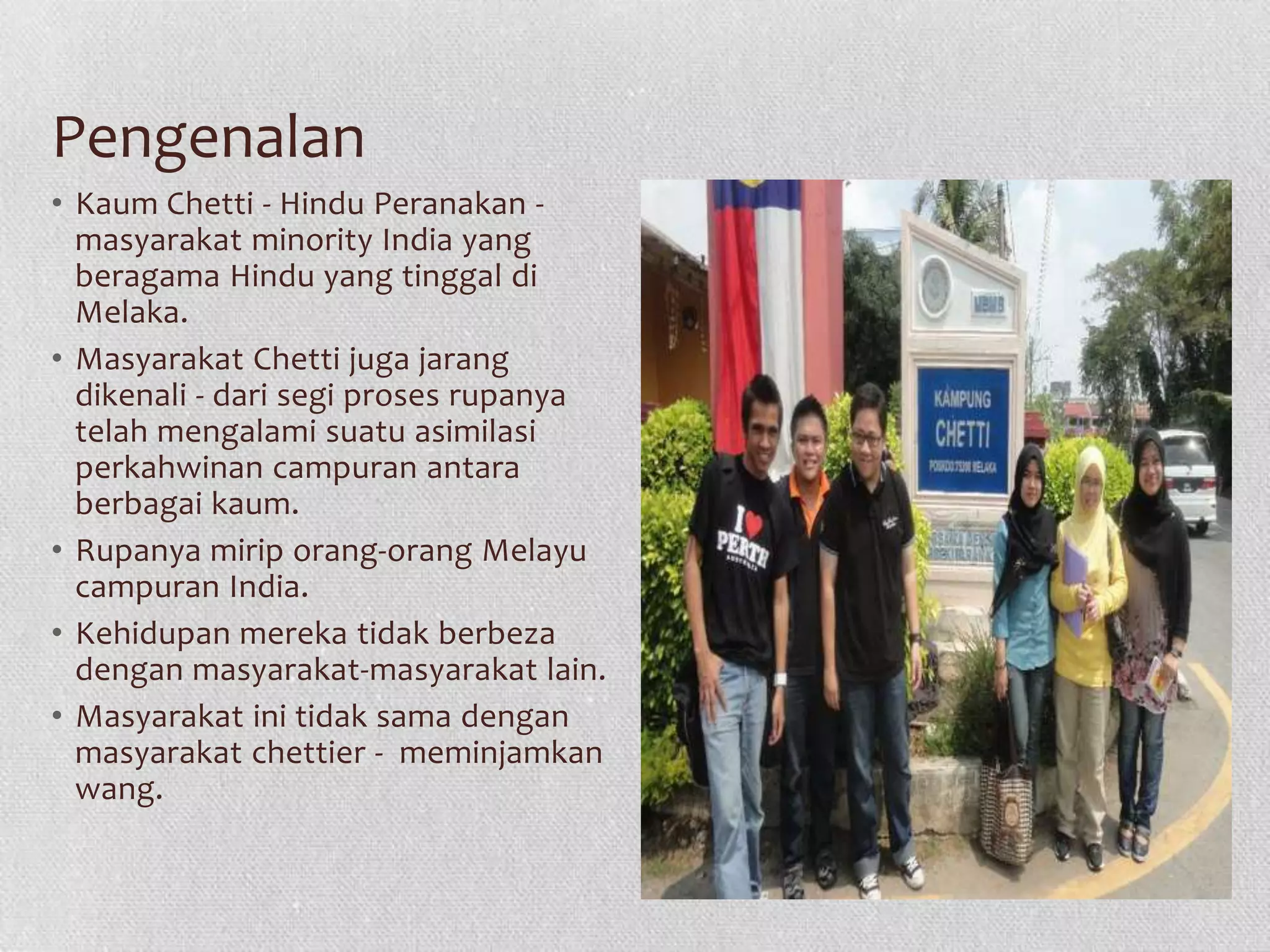 Corak kehidupan masyarakat chetti | PPTX