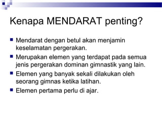 Corak pergerakan dominan gimnastik (landing) | PPT