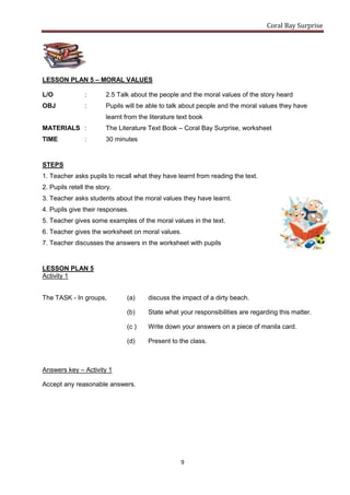 Coral bay surprise | DOCX | Homework and Study | Education