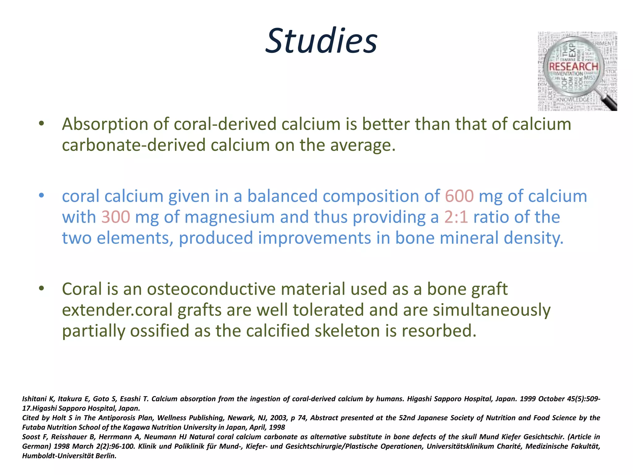 Coral calcium | PPTX