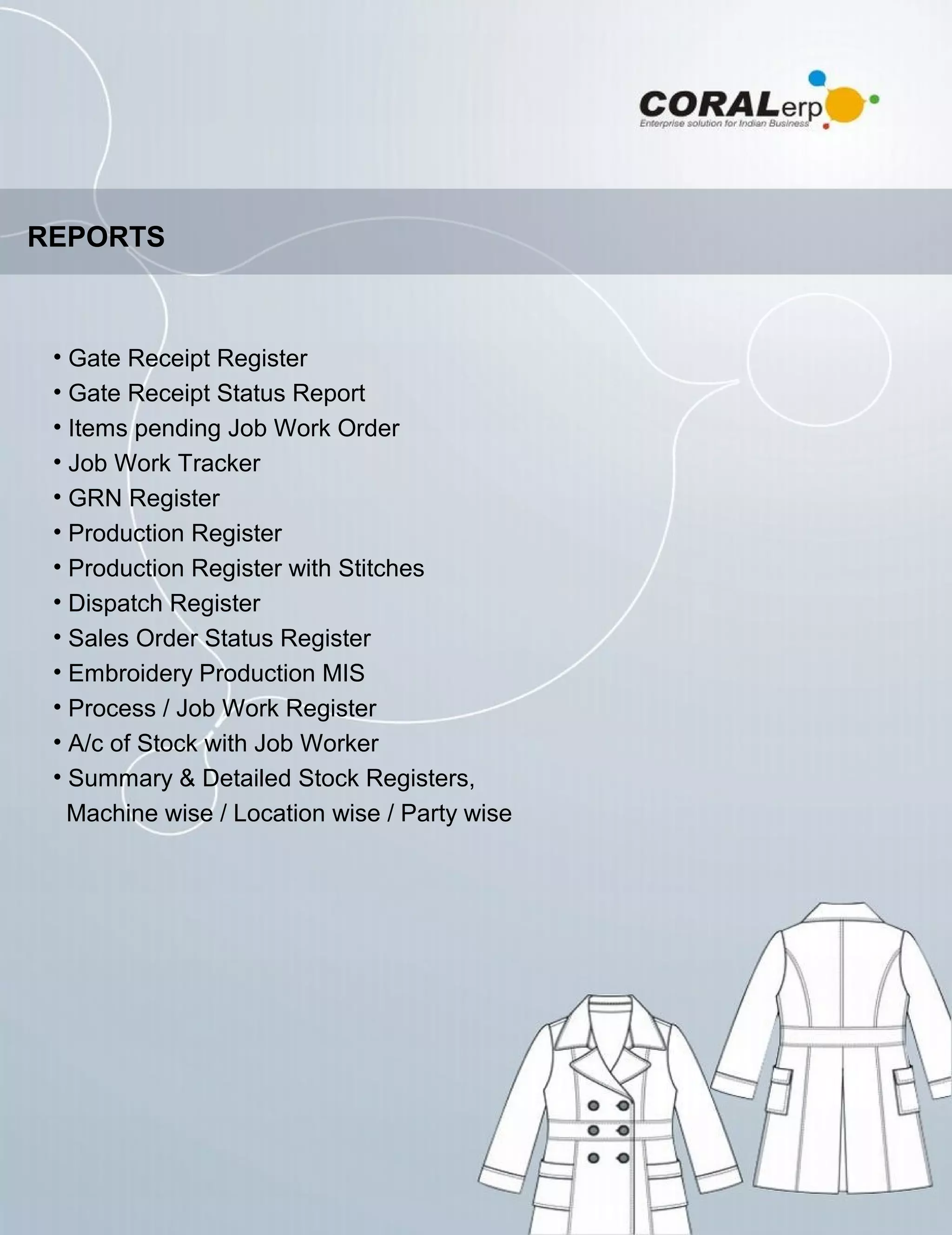 Coral erp garment | PPT