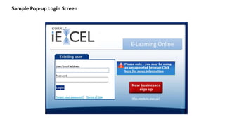 Coral i excel landing page sample _ | PPT
