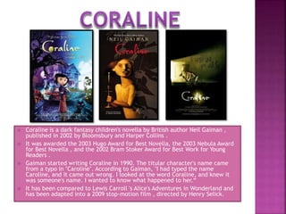 Coraline (story) | PPTX