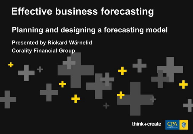 Corality Masterclass Planning And Designing A Forecasting Model 2012 ...