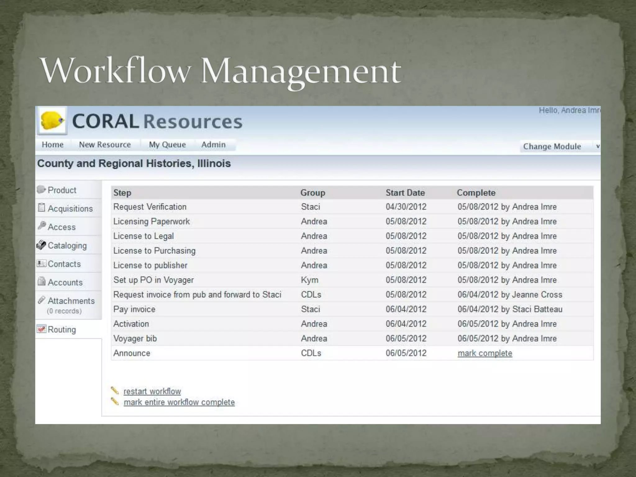 CORAL: Implementing an open source ERM | PPTX