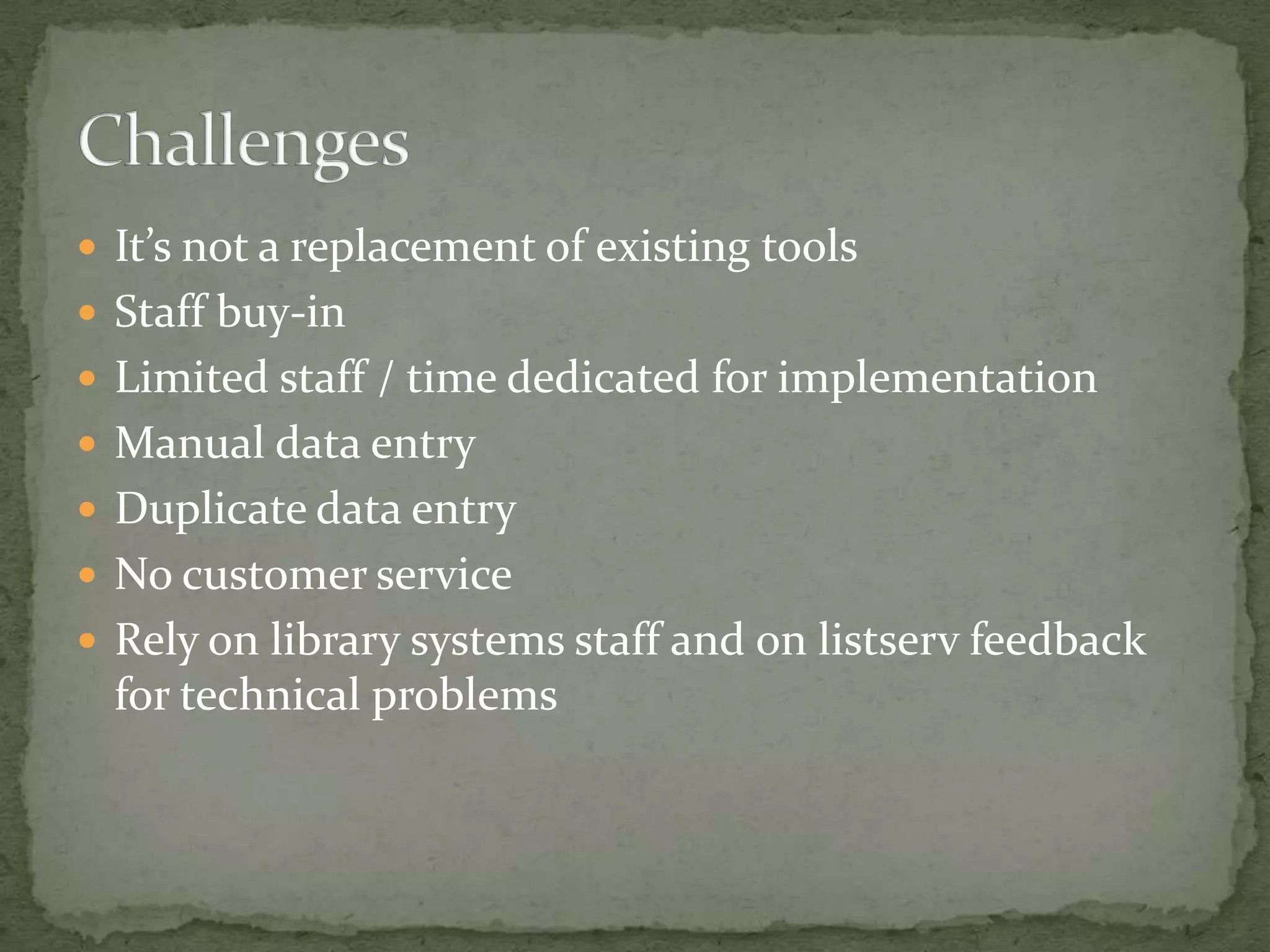 CORAL: Implementing an open source ERM | PPTX