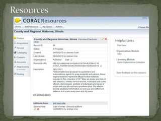 CORAL: Implementing an open source ERM | PPTX