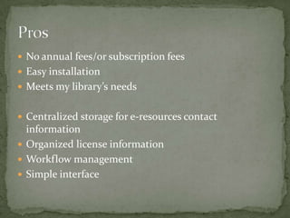 CORAL: Implementing an open source ERM | PPTX