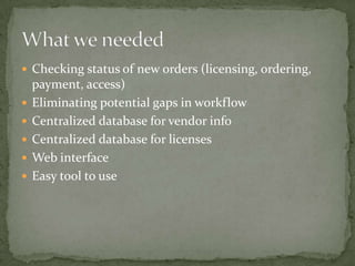 CORAL: Implementing an open source ERM | PPTX