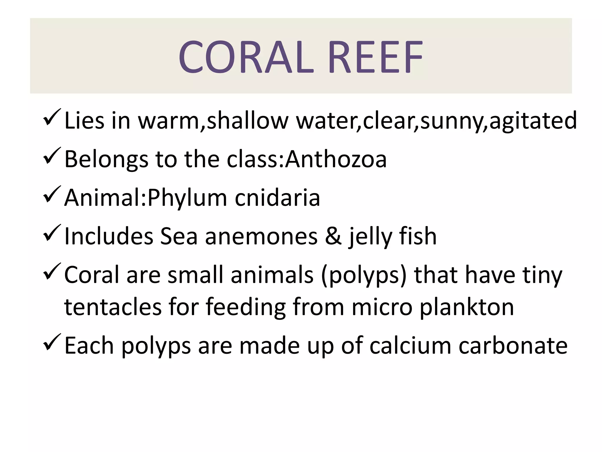 Coral reef -microbial communities | PPTX