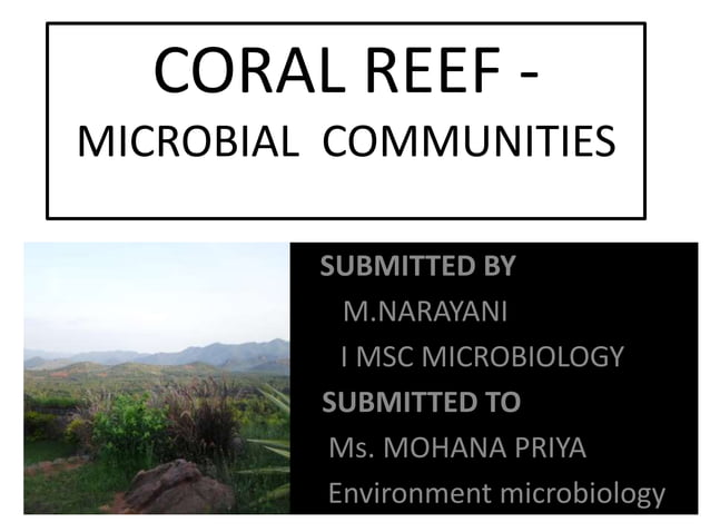 Coral reef -microbial communities | PPTX | Geography | Science