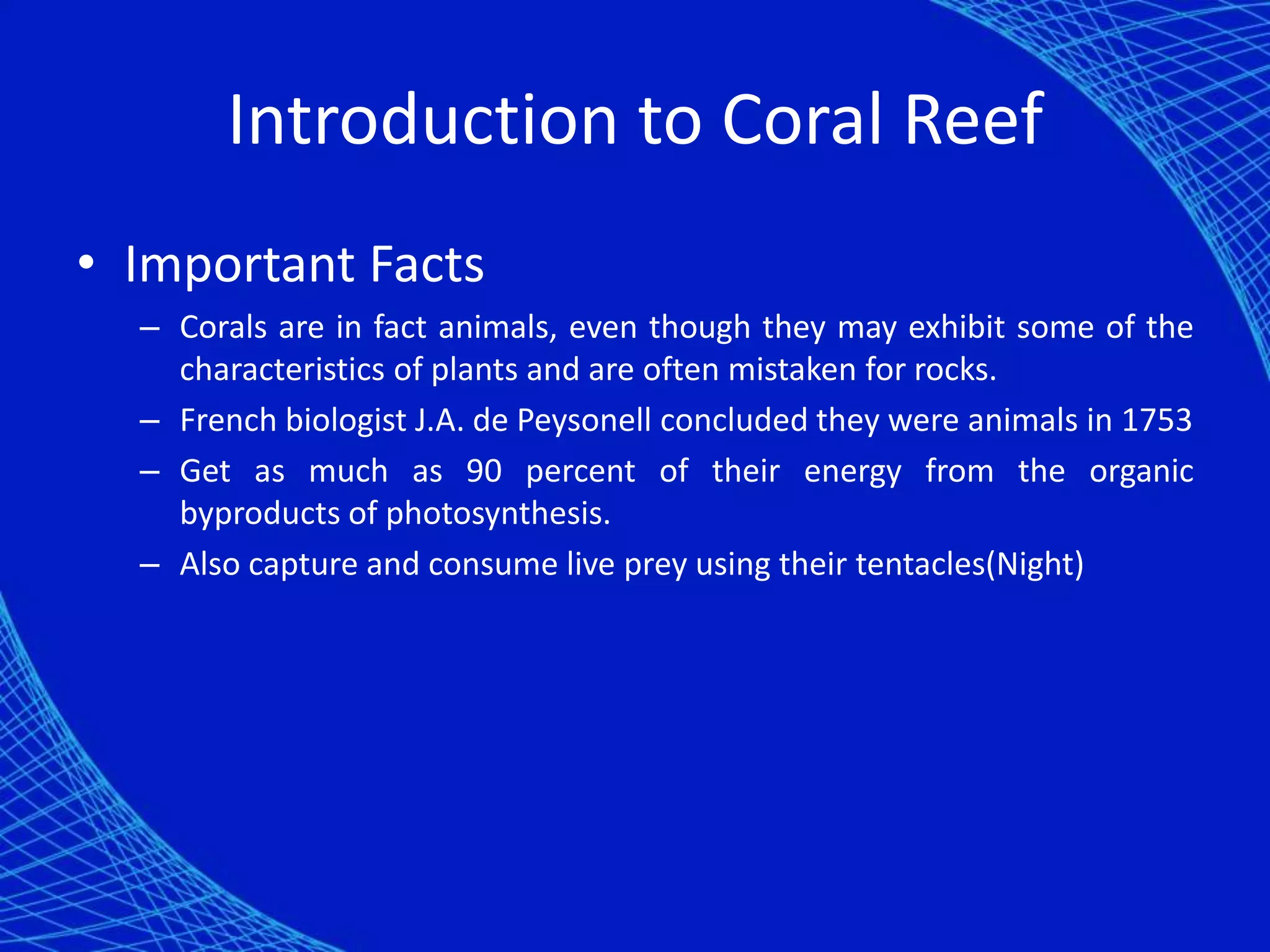 Coral reef presentation | PPTX