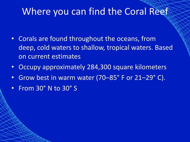 Coral reef presentation | PPTX | Geology | Science