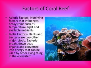 Coral reefs | PPTX