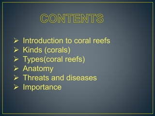 Coral reefs | PPTX