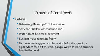 Coral Reefs lesson for csec geography in the caribbean | PPTX