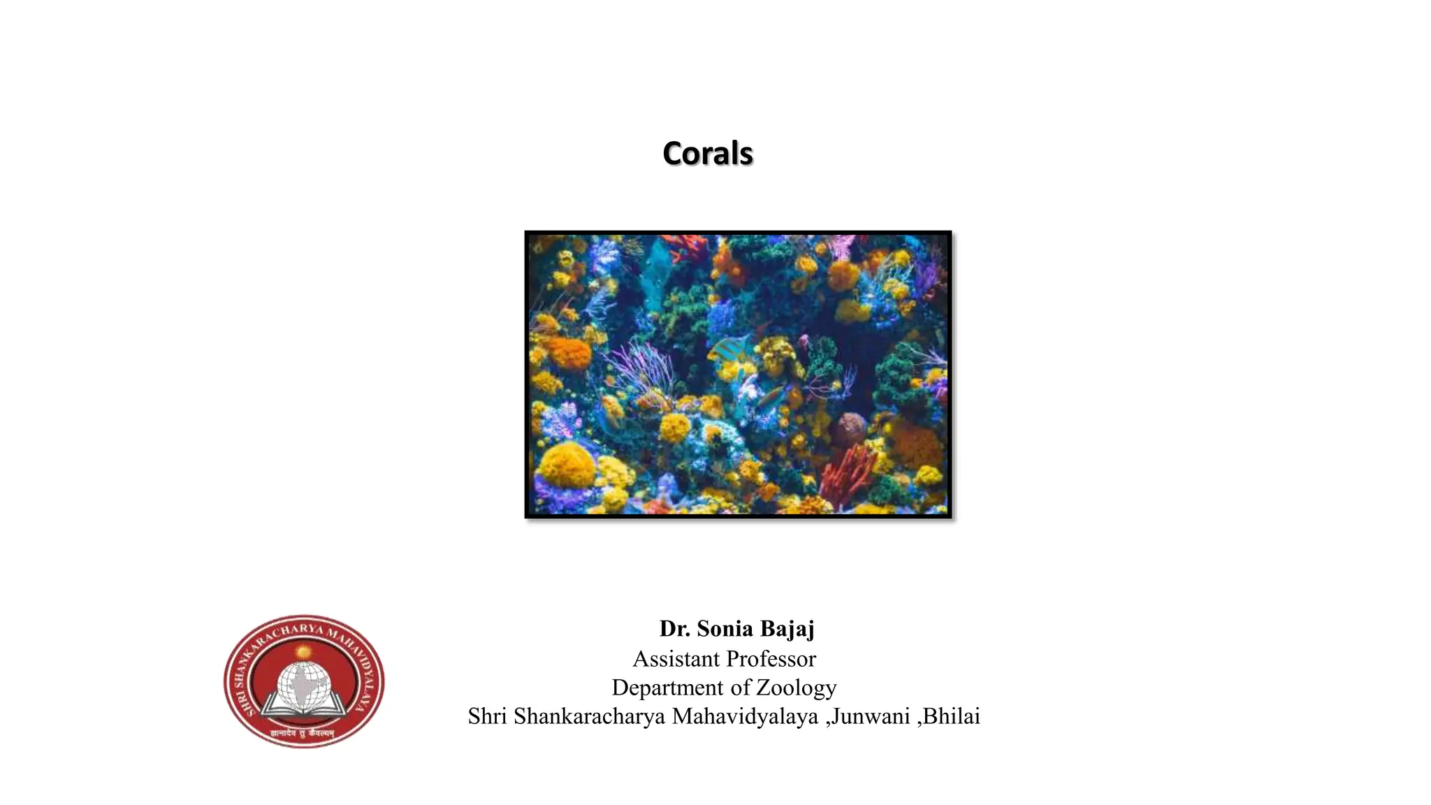 Corals, Types of corals, coral skeletons | PPTX