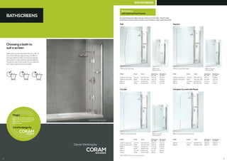 Coram shower enclosures brochure 2016 | PDF
