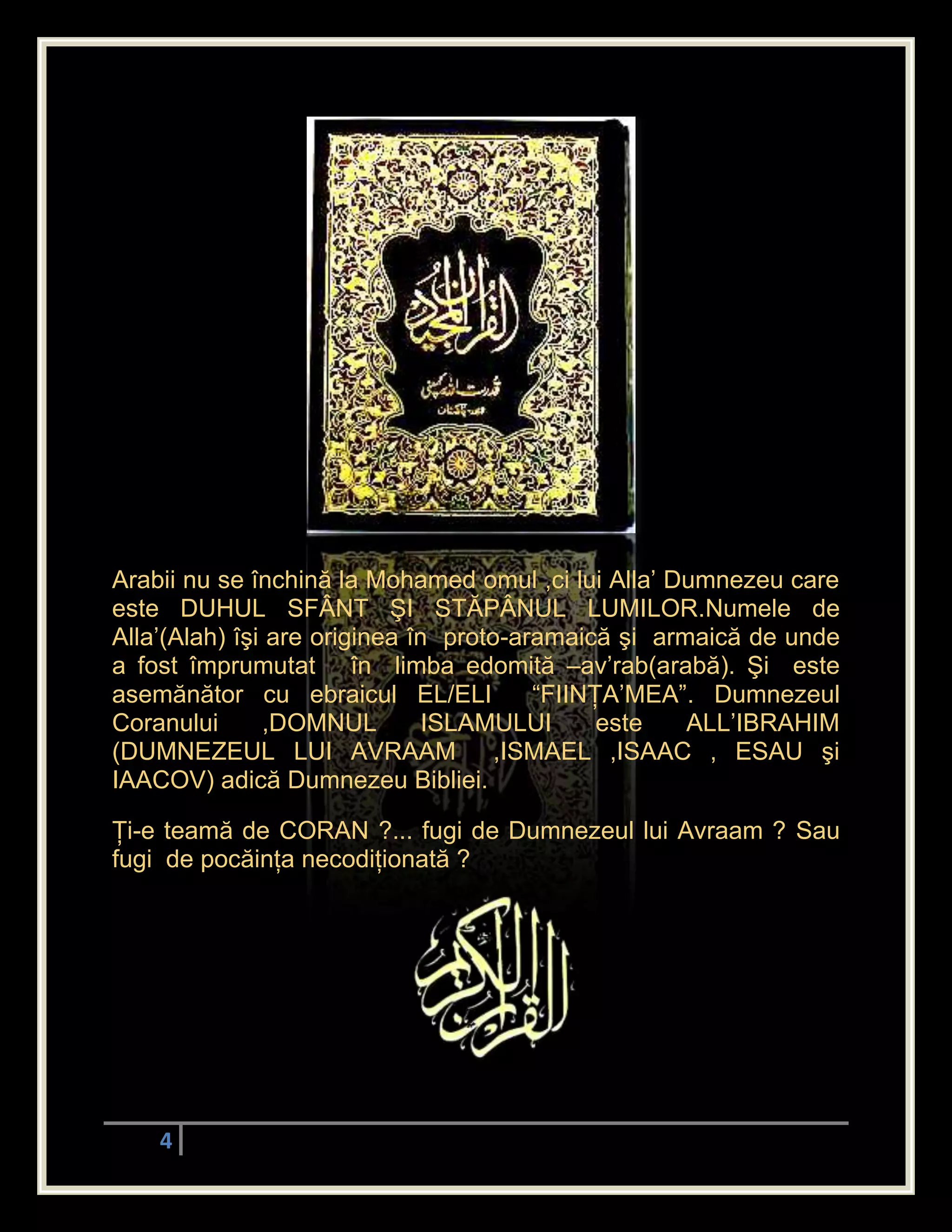 Coranul Sura ii Baqara [ vaca] sau Heifer.. sectiunea 1 si 2 | DOCX