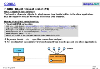 Common Object Request Broker Architecture - CORBA | PDF