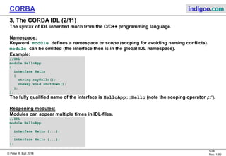 Common Object Request Broker Architecture - CORBA | PDF