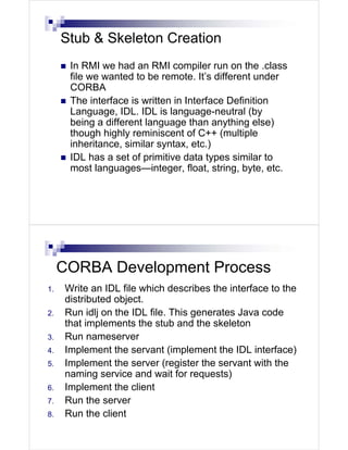 Corba | PDF | Operating Systems | Computer Software and Applications