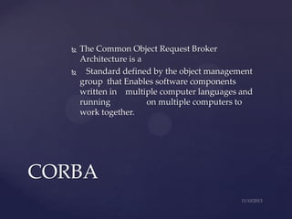Corba | PPT
