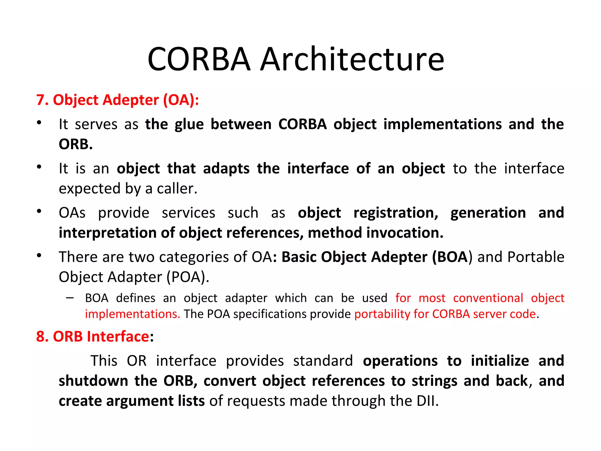 CORBA Basic and Deployment of CORBA | PPT