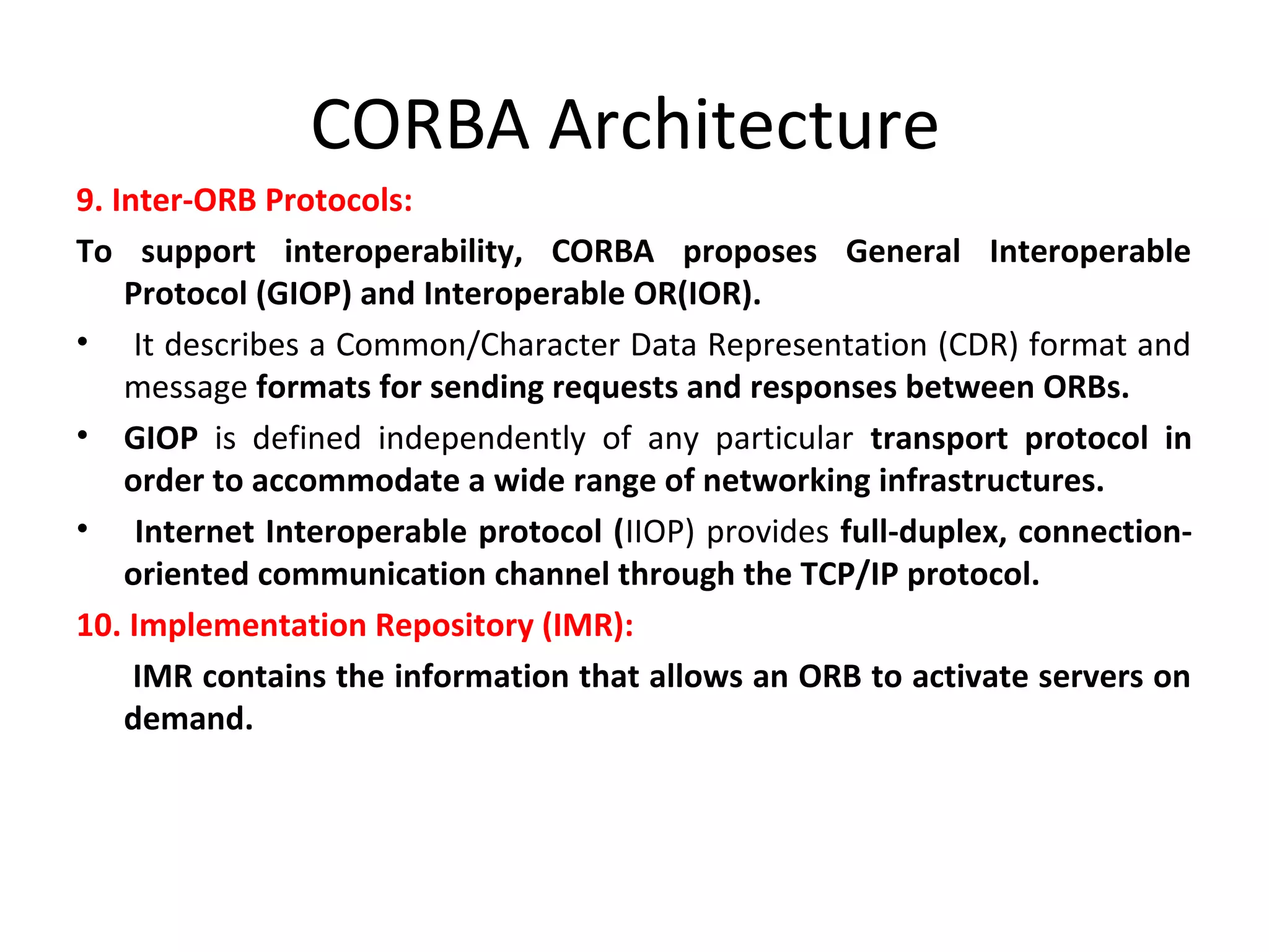 CORBA Basic and Deployment of CORBA | PPT