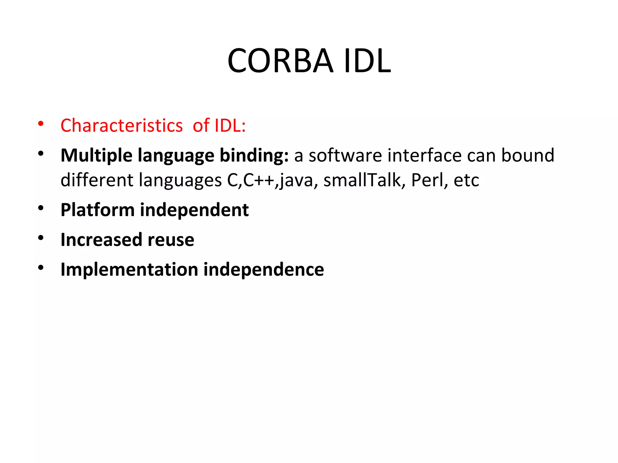 CORBA Basic and Deployment of CORBA | PPT