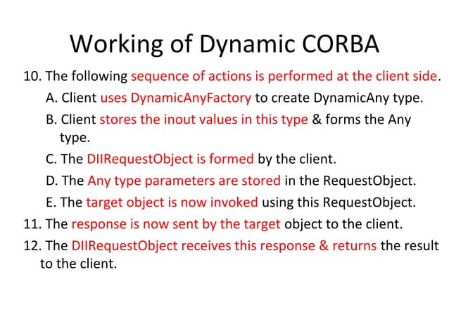 CORBA Basic and Deployment of CORBA | PPT