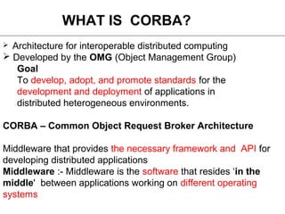 CORBA Basic and Deployment of CORBA | PPT