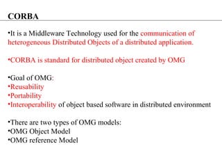 CORBA Basic and Deployment of CORBA | PPT