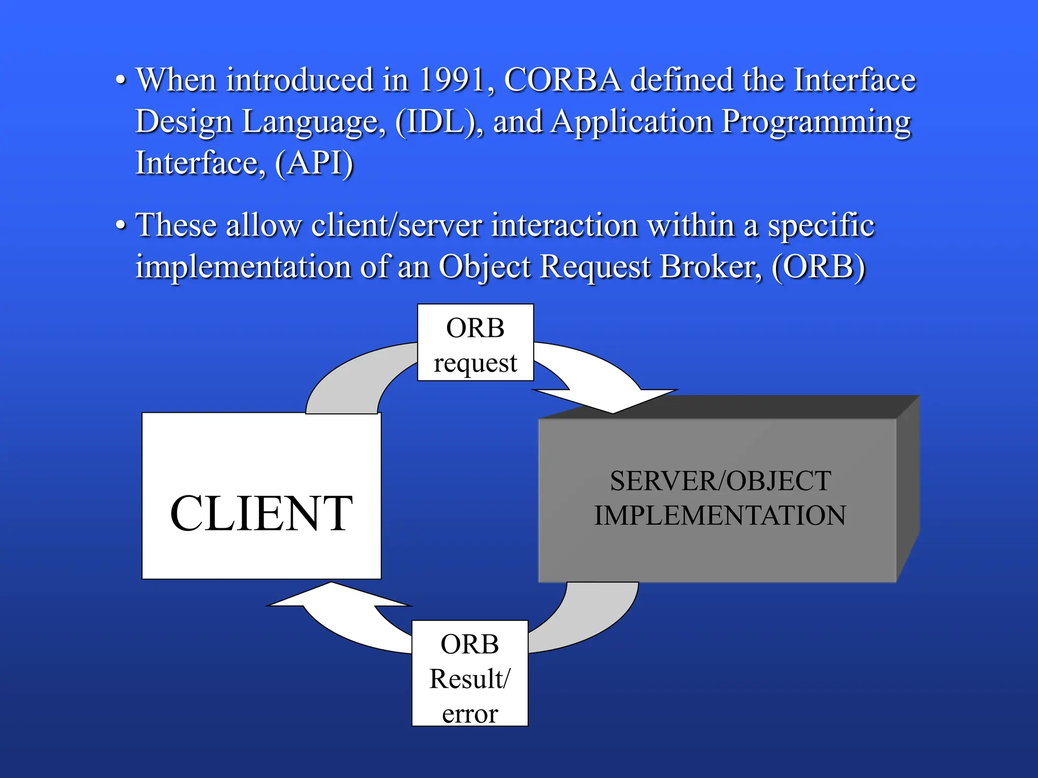 Distributed systems corba remote connection | PPT | Operating Systems | Computer Software and ...