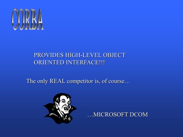 Distributed Systems Corba Remote Connection Ppt Operating Systems Computer Software And