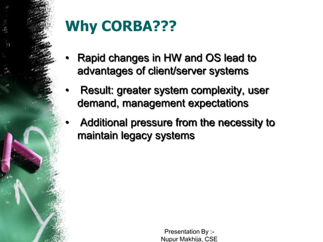 Corba concepts & corba architecture | PPTX