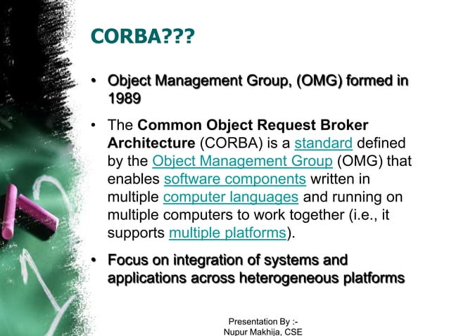 Corba concepts & corba architecture | PPT