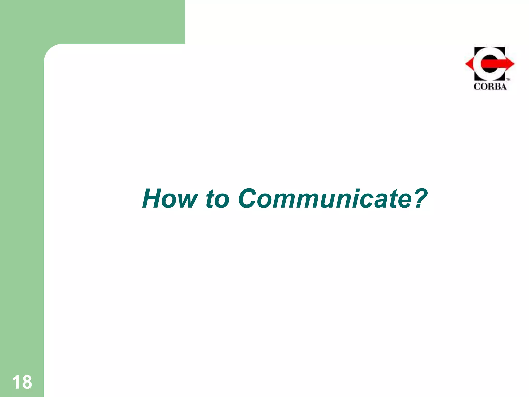 Corba introduction and simple example | PPT