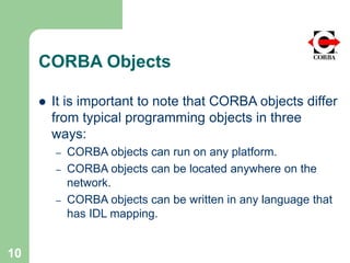 Corba introduction and simple example | PPT