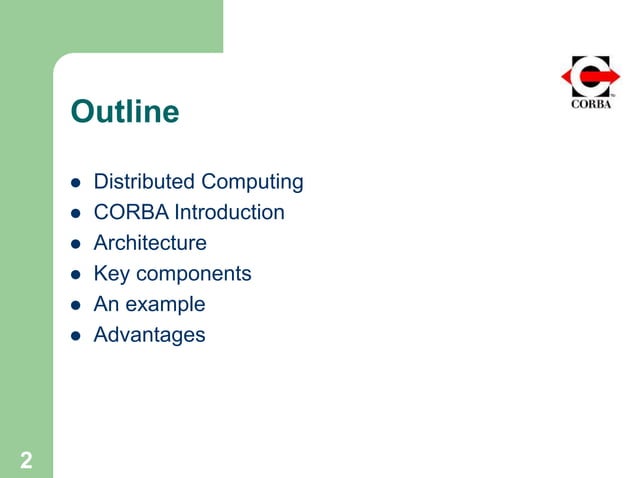 Corba introduction and simple example | PPT