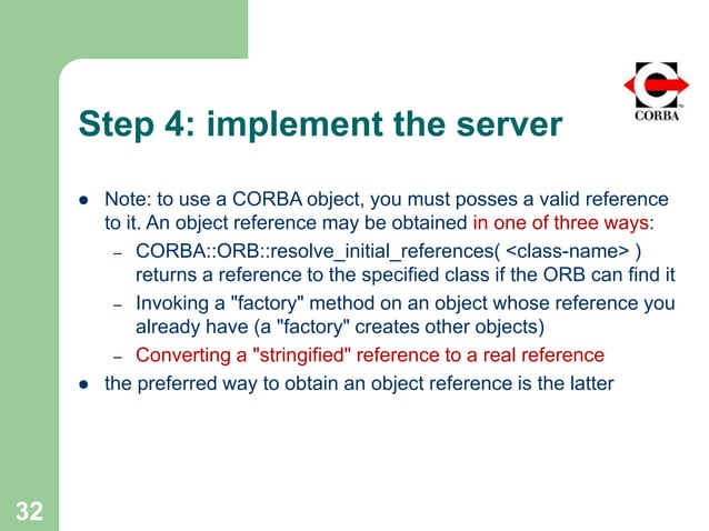 Corba introduction and simple example | PPT