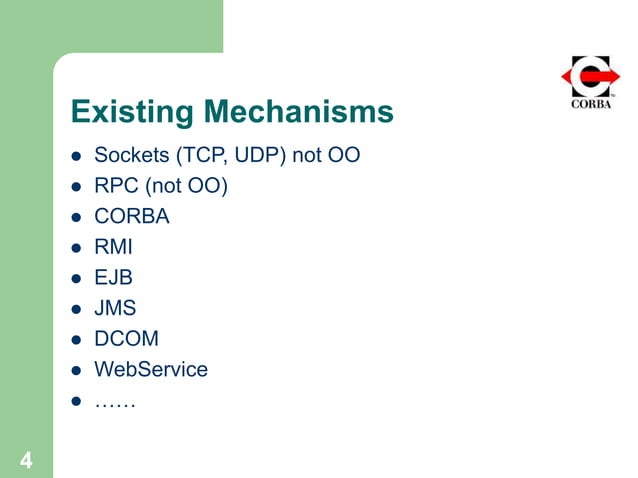 Corba introduction and simple example | PPT
