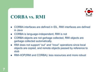Corba introduction and simple example | PPT